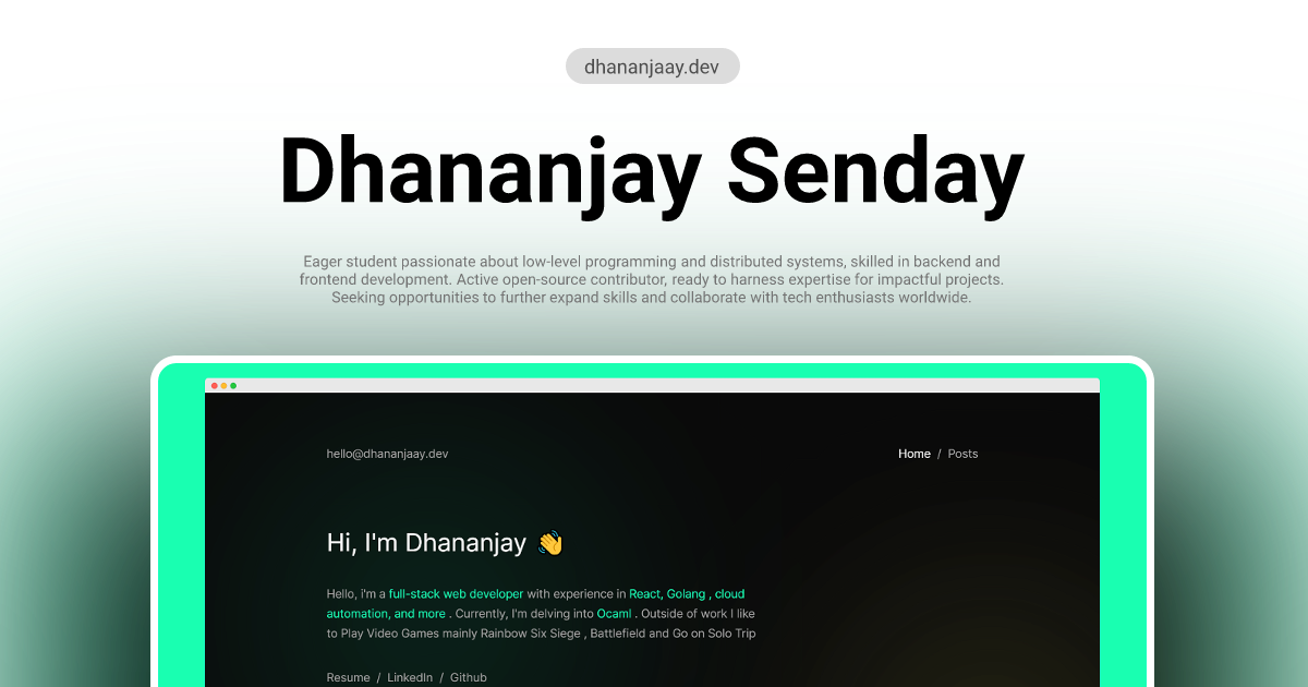 Dhananjay Senday